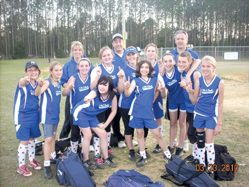 2 Hot 2 Handle wins Lutz Leaguerettes Pigtail Division