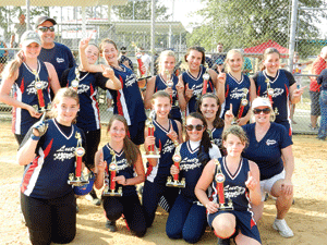Lutz Leaguerettes sweep all-star county softball titles