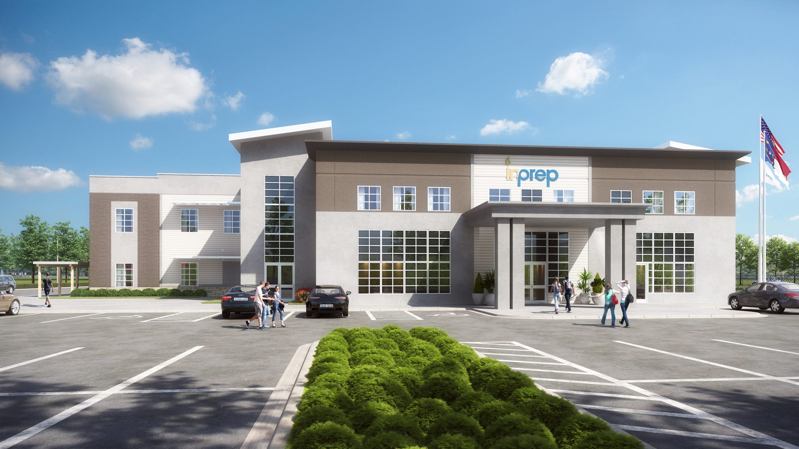 Rendering front elevation